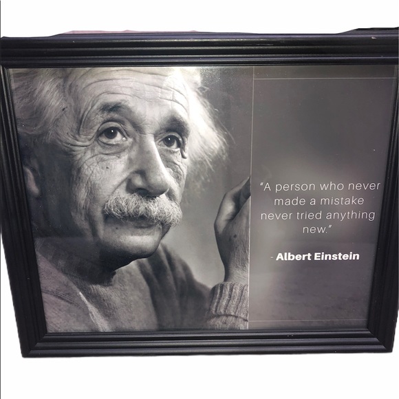 Other | Albert Einstein Frame And Qoute | Poshmark
